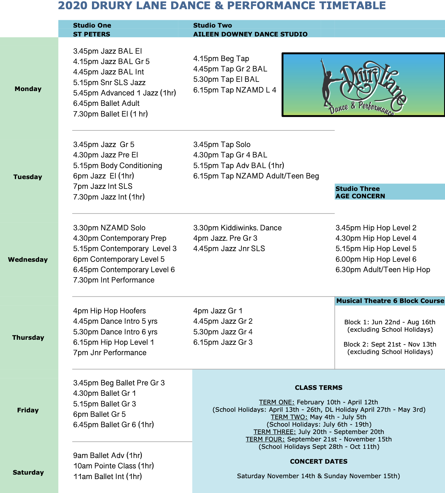 Drury Lane | Dance & Performance Studio Hamilton